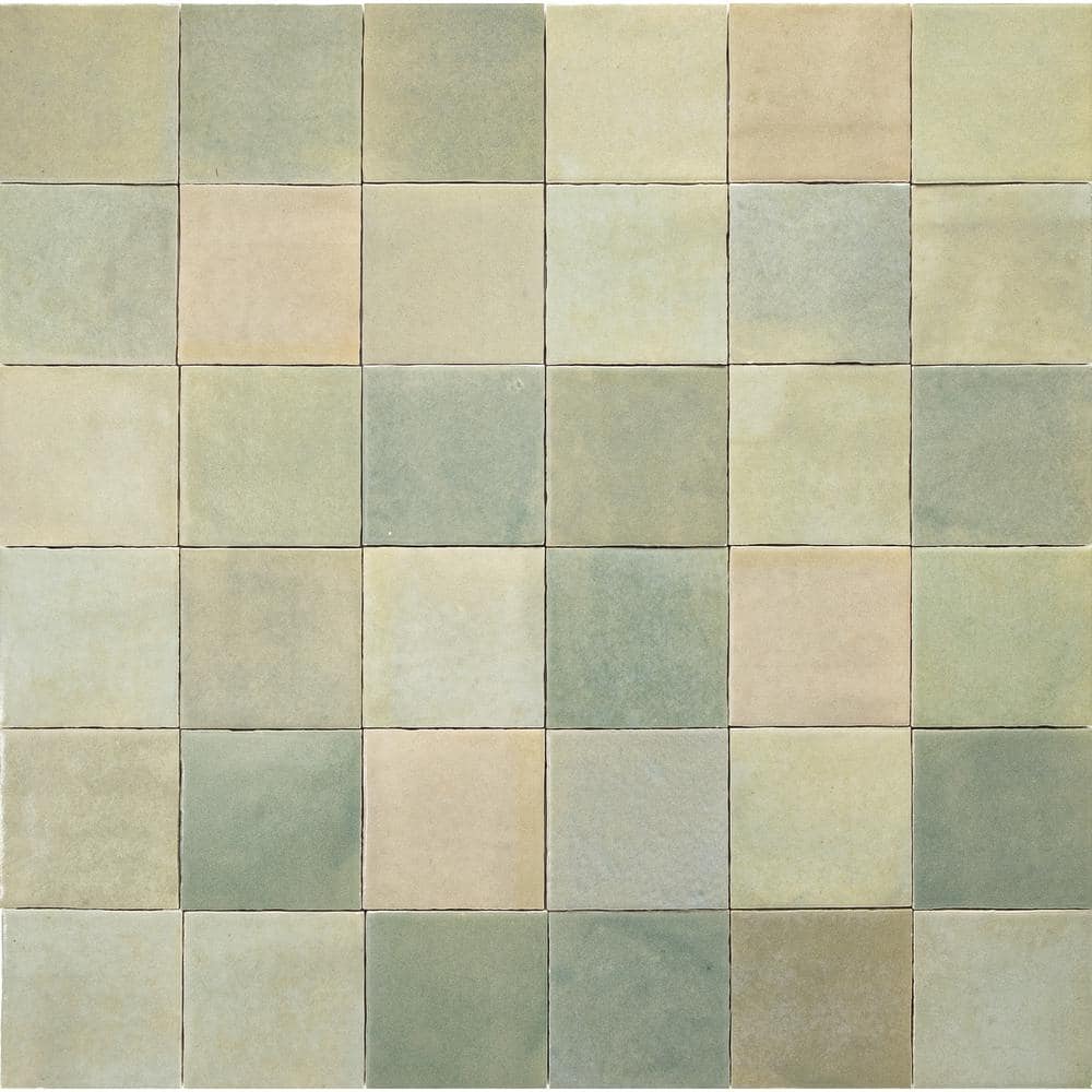 Marazzi Zellige Neo Salvia Glossy 4 in. x 4 in. Glazed Ceramic ...