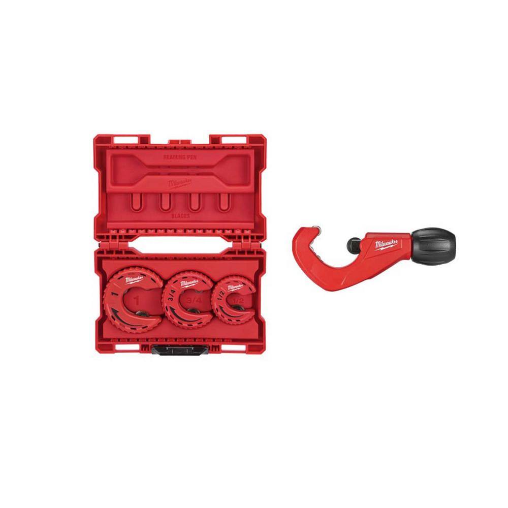 Milwaukee Close Tubing Cutter Set and 1-1/2 in. Constant Swing Copper ...