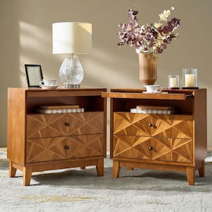 JAYDEN CREATION Xana White 18 in. Traditional Square MDF Lift-Top End ...