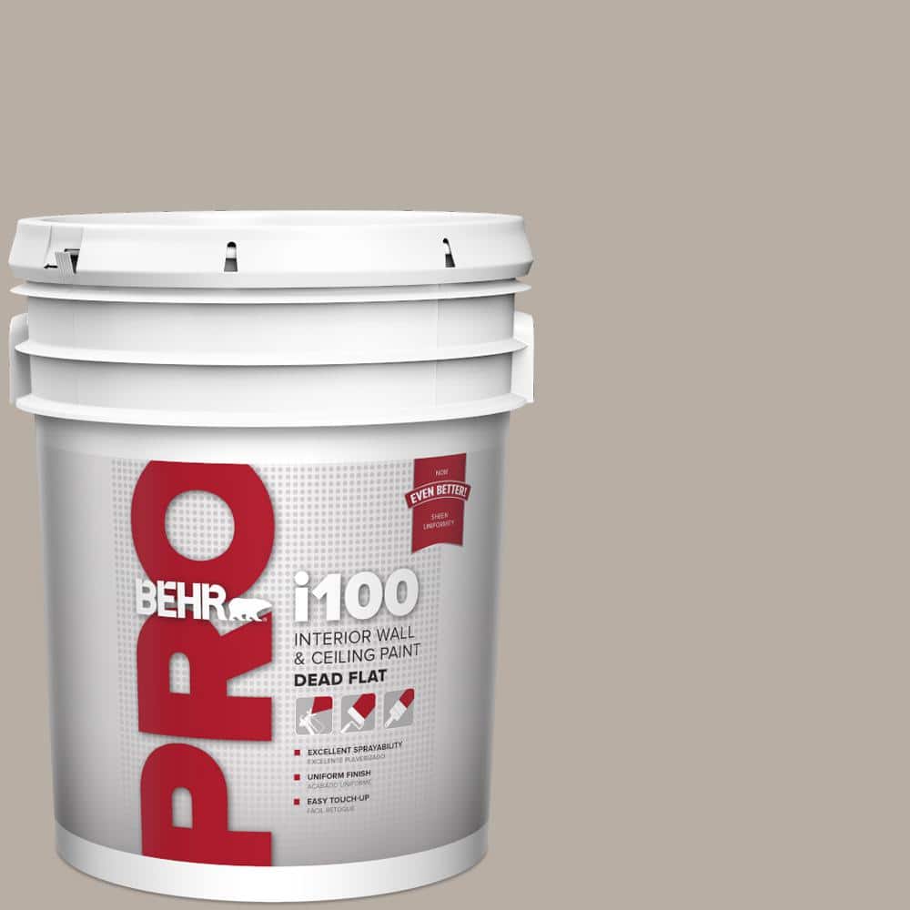 BEHR PRO 5 gal. #T18-08 Off The Grid Dead Flat Interior Paint PR10505 ...