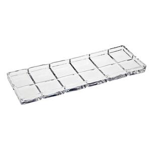 HomeRoots Silver Rectangle Crystal 10 in. Decorative Tray 2000517511 ...