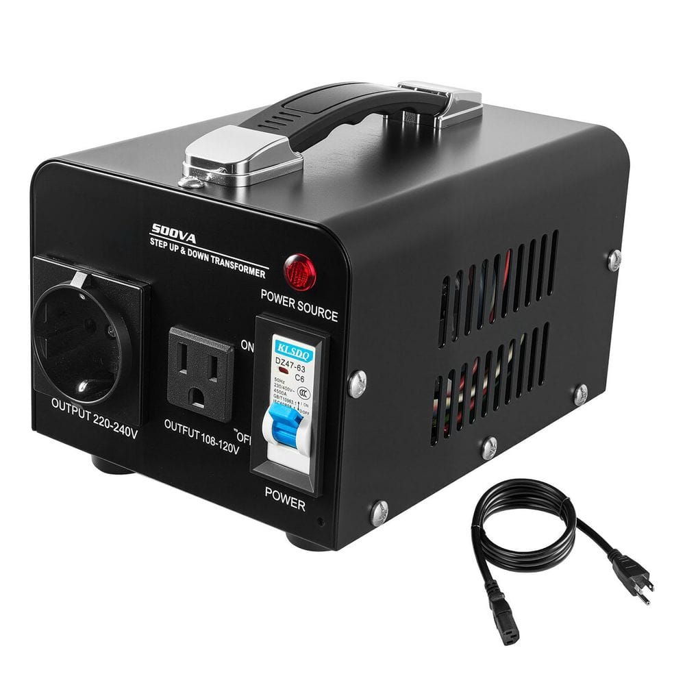 SKYSHALO Voltage Converter Transformer 500VA Heavy Duty Step Up/Down ...