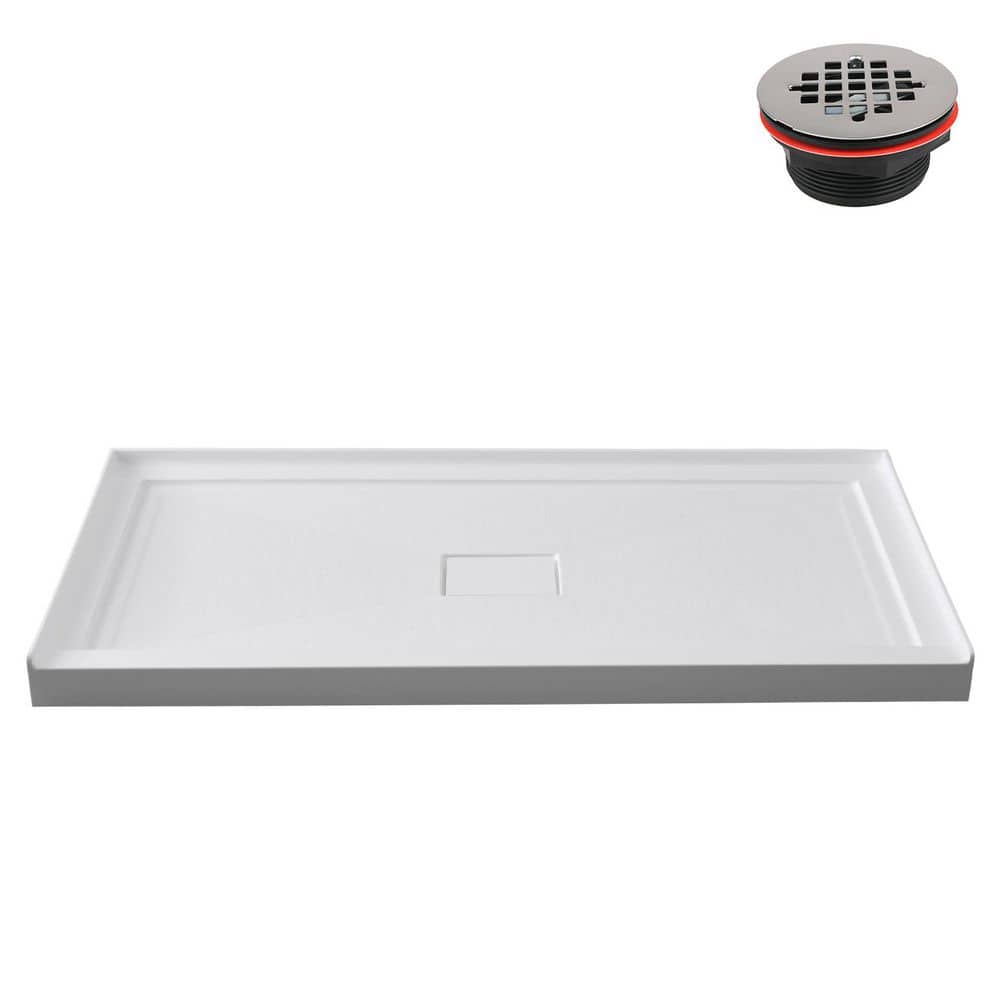 Streamline GB-613-456 48 in. x 32 in. Alcove Acrylic Shower Pan Base in ...