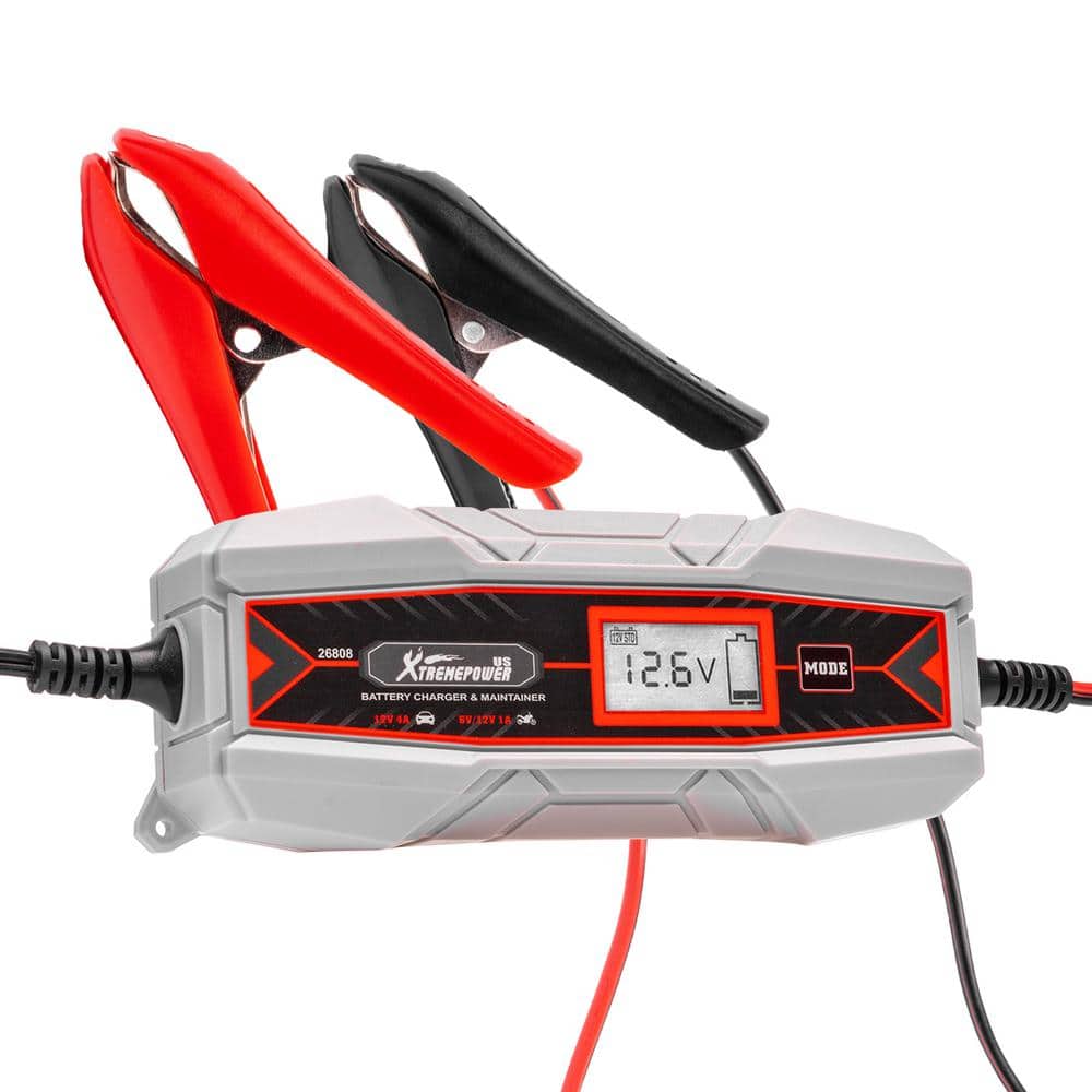 Stark 6/12-Volt 4 Amp 8-Stages Full Automatic Battery Charger Engine ...