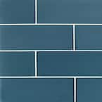 Jeffrey Court Abalone Gray 3 in. x 12 in. Glossy Glass Wall Tile (1 sq ...