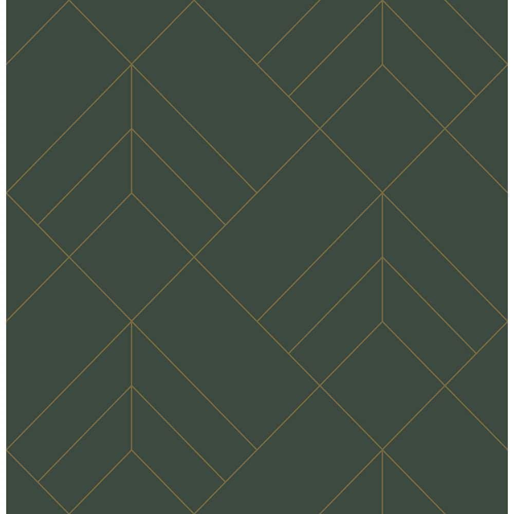 A-Street Prints Sander Evergreen Geometric Wallpaper Sample 4066 ...