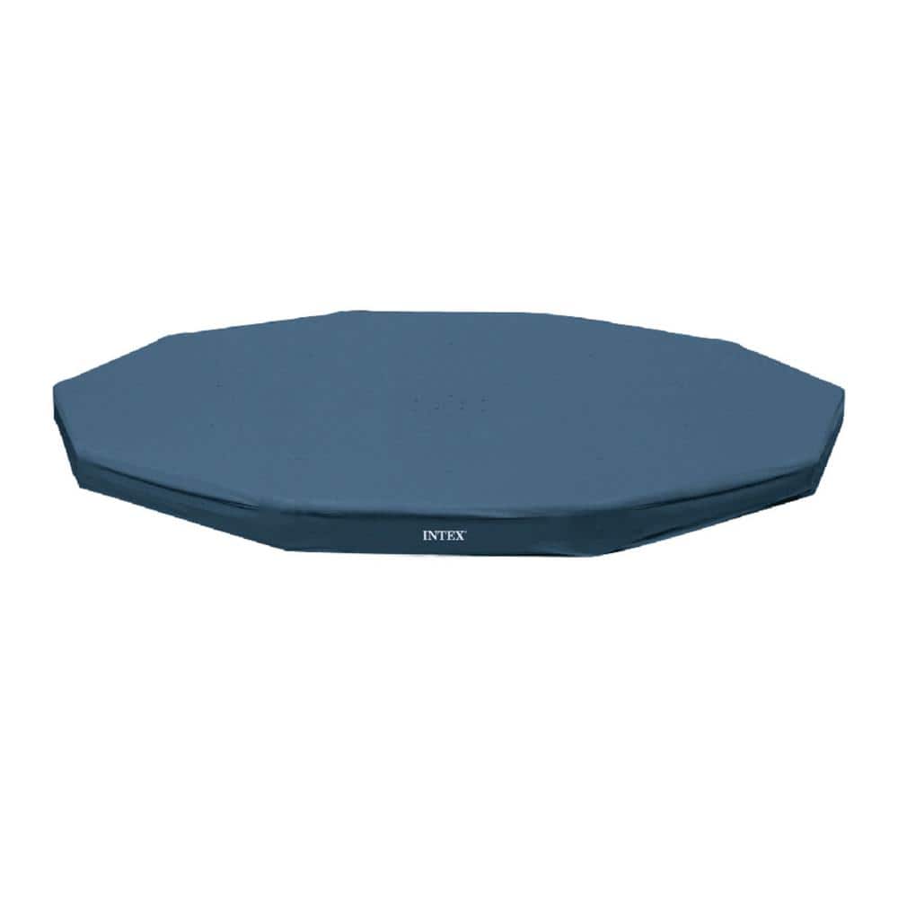 Intex 12 ft. Round Above Ground Swimming Pool Cover 28031E-HD - The ...