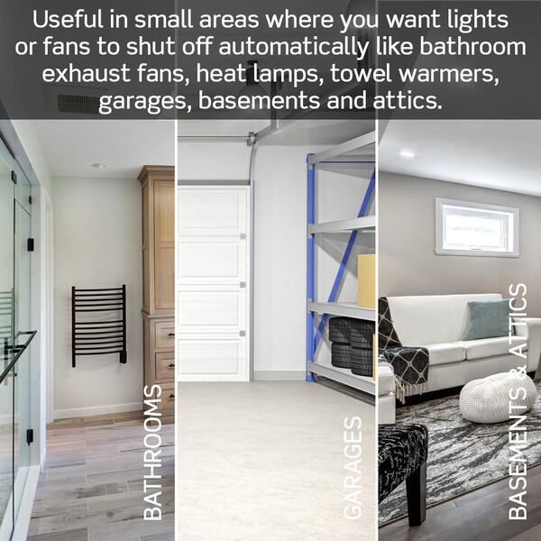 Leviton Decora 15A 60-Minute Indoor In-Wall Countdown Timer Switch 1/2 ...