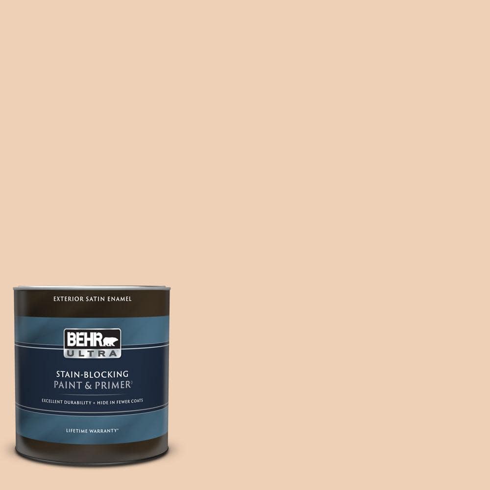 BEHR ULTRA 1 qt. #260E-2 Clamshell Satin Enamel Exterior Paint & Primer ...