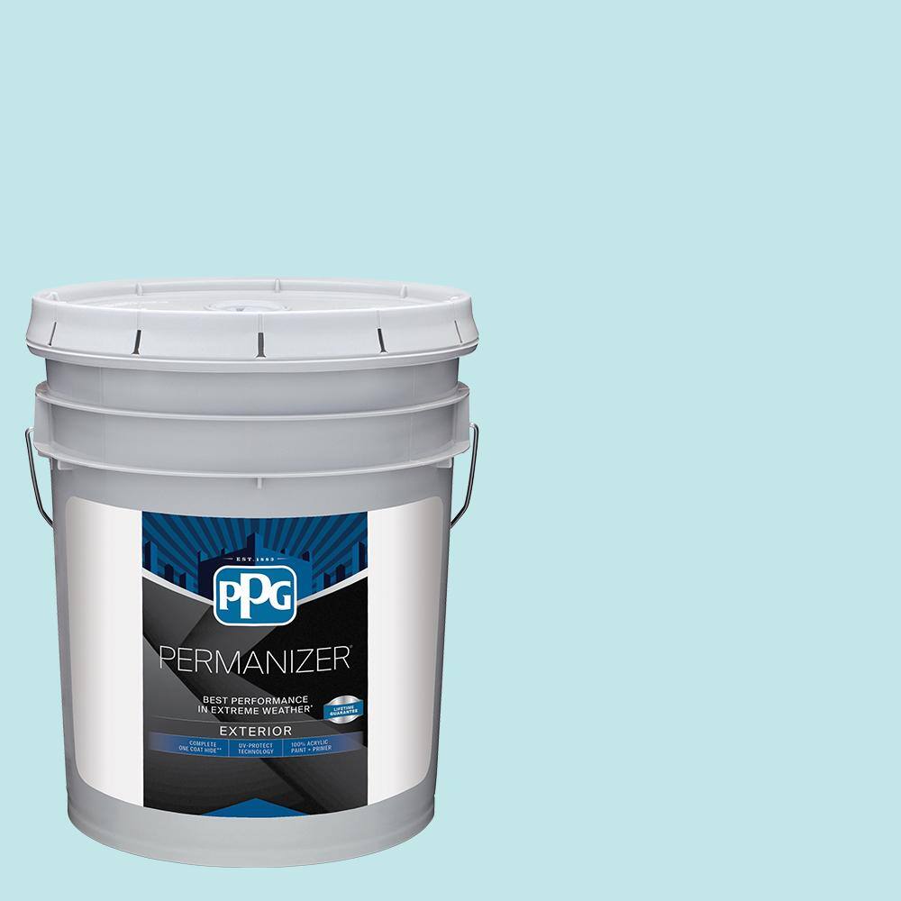 Reviews for PERMANIZER 5 gal. PPG1233-3 Pale Seafoam Flat Exterior ...
