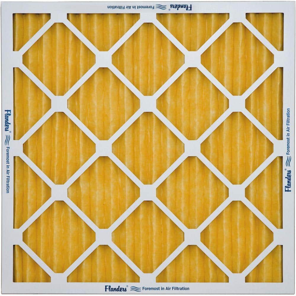 AAF Flanders 12 in. x 24 in. x 4 in. Pre-Pleat 62R MERV 11 Pleated Air ...