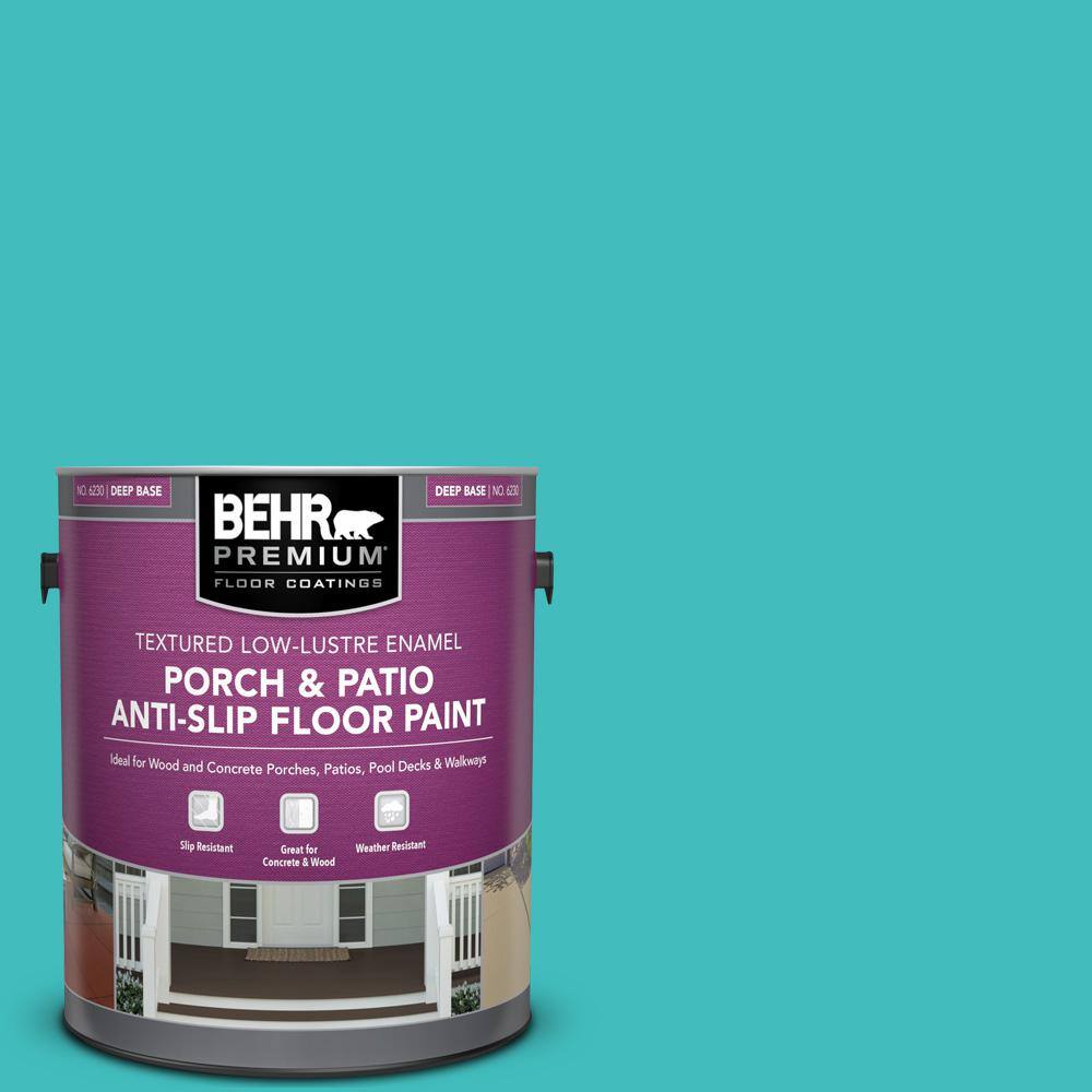BEHR PREMIUM 1 gal. #P460-4 Lagoon Rock Textured Low-Lustre Enamel ...