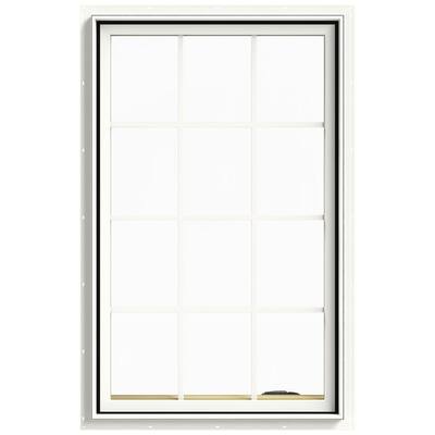 JELD-WEN 30.75 in. x 48.75 in. W-2500 Series White Painted Clad Wood ...