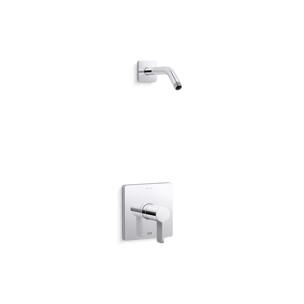 KOHLER Parallel 1-Handle Shower Trim Kit in Polished Chrome (Valve Not ...