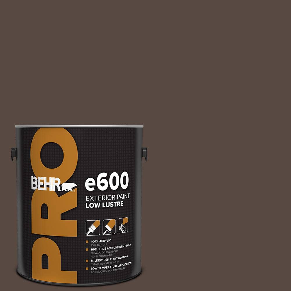 BEHR PRO 1 gal. #780B-7 Bison Brown Low Luster Exterior Paint PR62301 ...