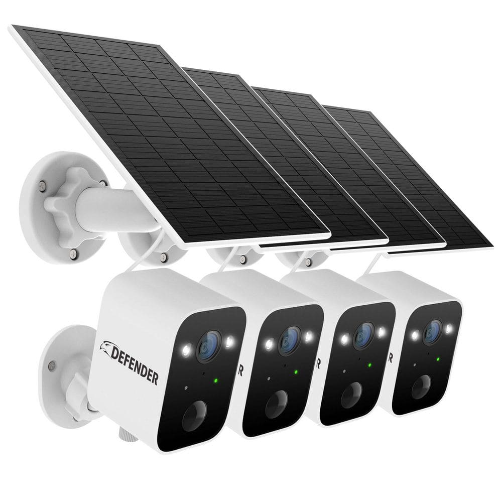 Defender Solar Powered 4K AI EverWatch Wireless Security Camera, 3-Watt ...