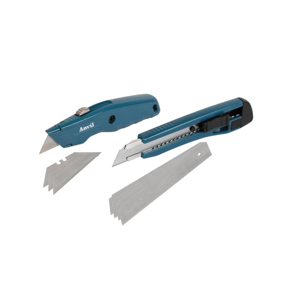 Anvil Snap and Retractable Utility Knife Set with Extra Blades 00563 ...