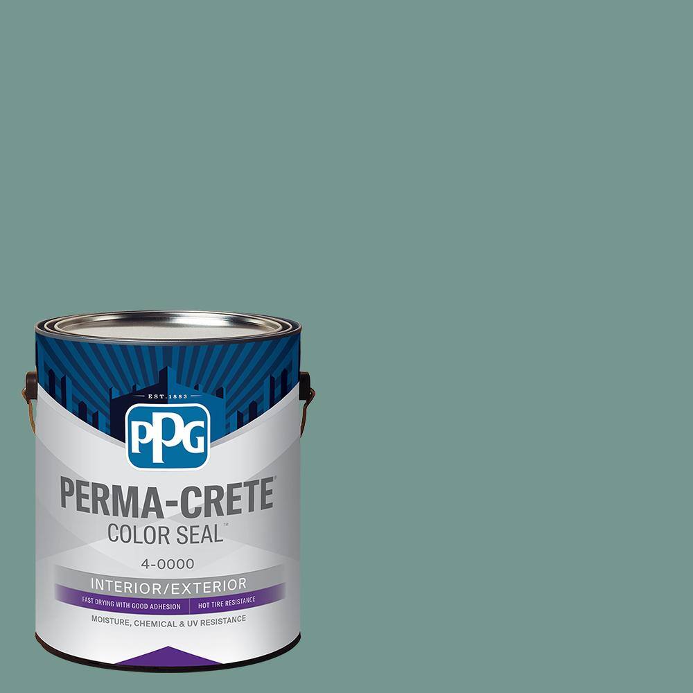 Perma-Crete Color Seal 1 gal. PPG1143-5 Yucca Satin Interior/Exterior ...