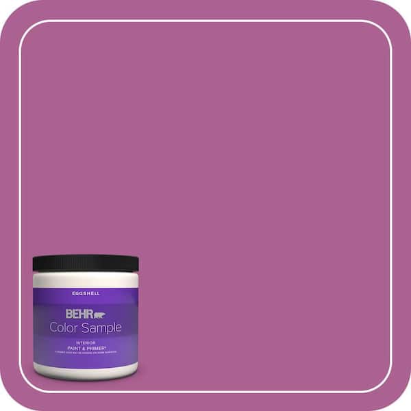 BEHR PREMIUM PLUS 8 oz. #680B-6 Exotic Bloom Eggshell Enamel Interior ...