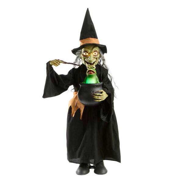 Reviews for Home Accents Holiday 3 ft Animated LED Witch with Cauldron ...