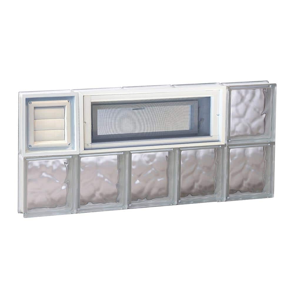 Clearly Secure 28.75 in. x 15.5 in. x 3.125 in. Vented Wave Pattern ...
