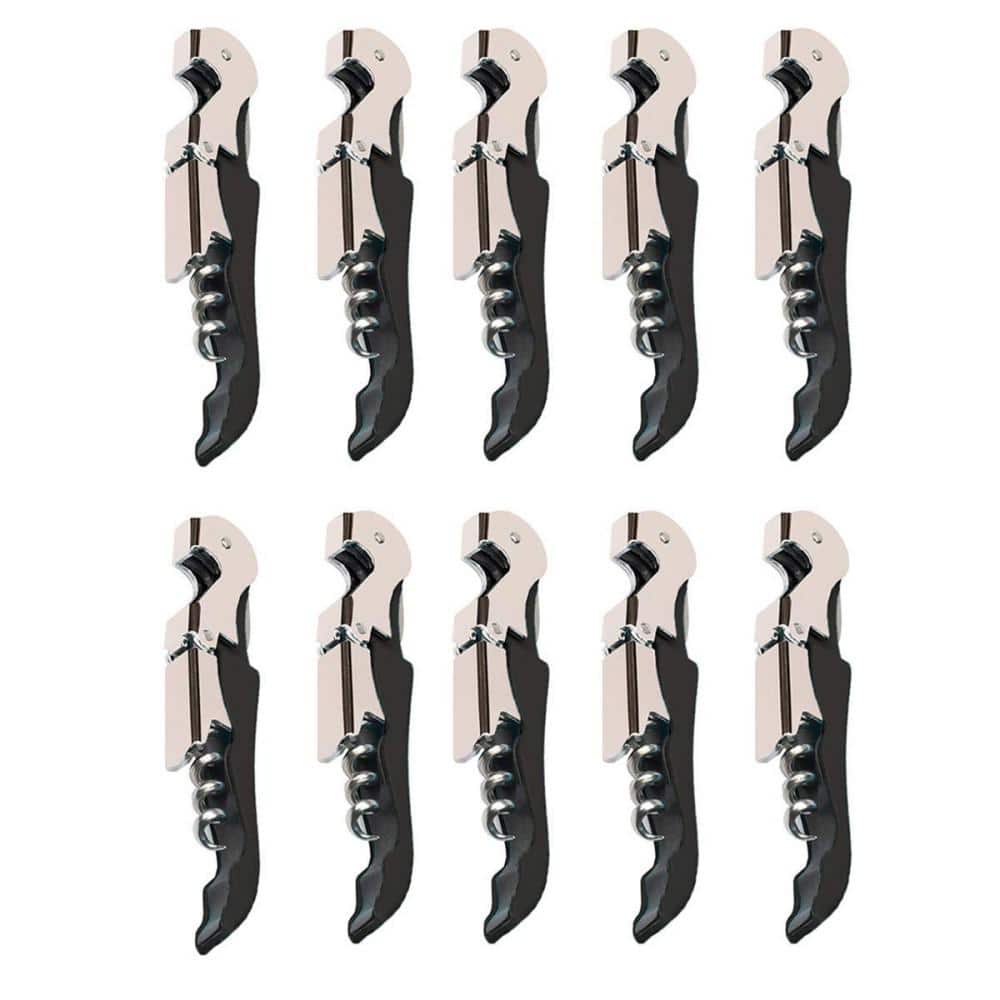 Numhew 10-Piece Black Professional Waiter Corkscrew Wine Openers Set ...