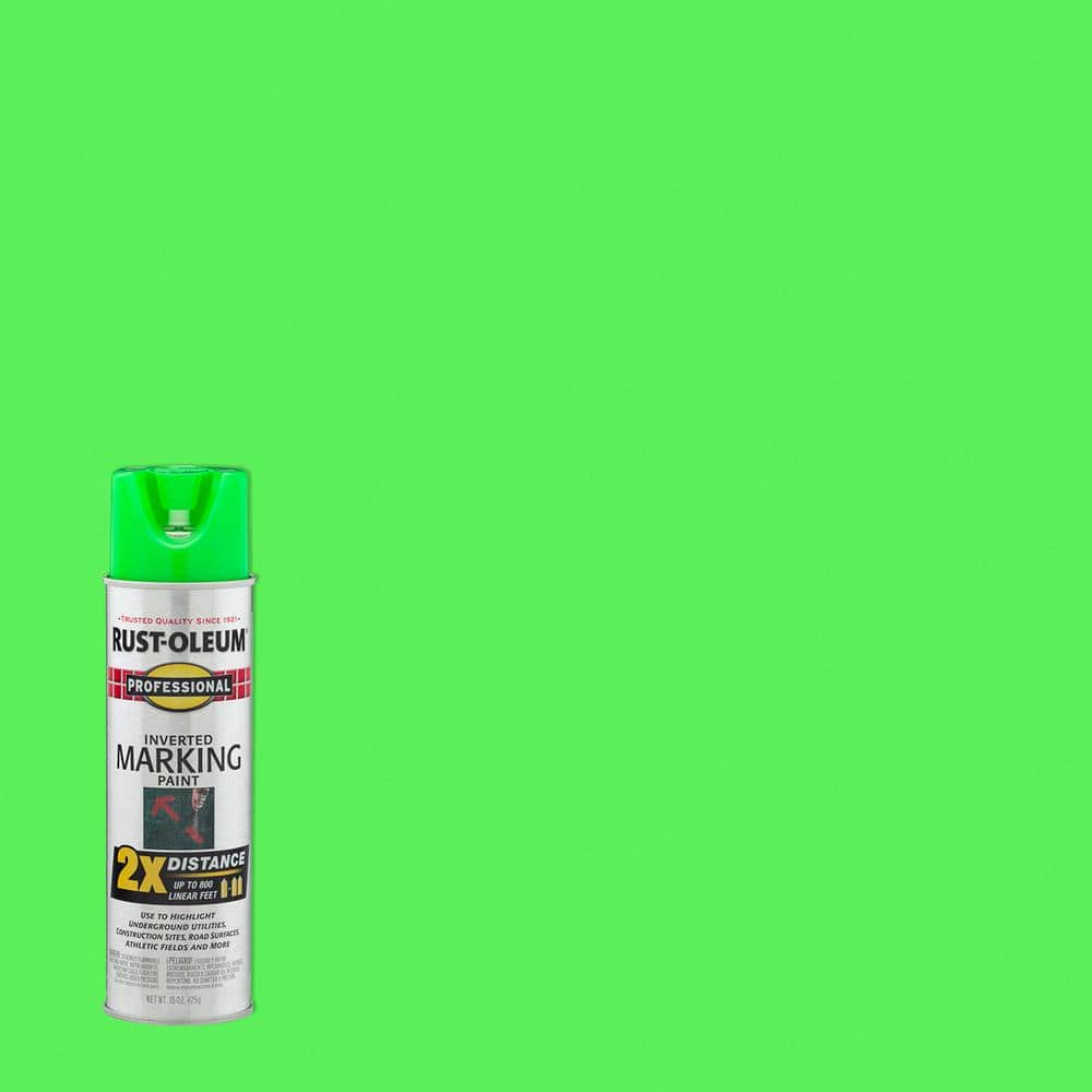 Reviews for Rust-Oleum Professional 15 Ounce Flat Fluorescent Green ...