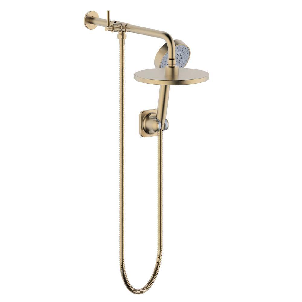 UPIKER Single-Handle 5-Spray 1.8 GPM Shower Faucet with 8 in. Wall ...