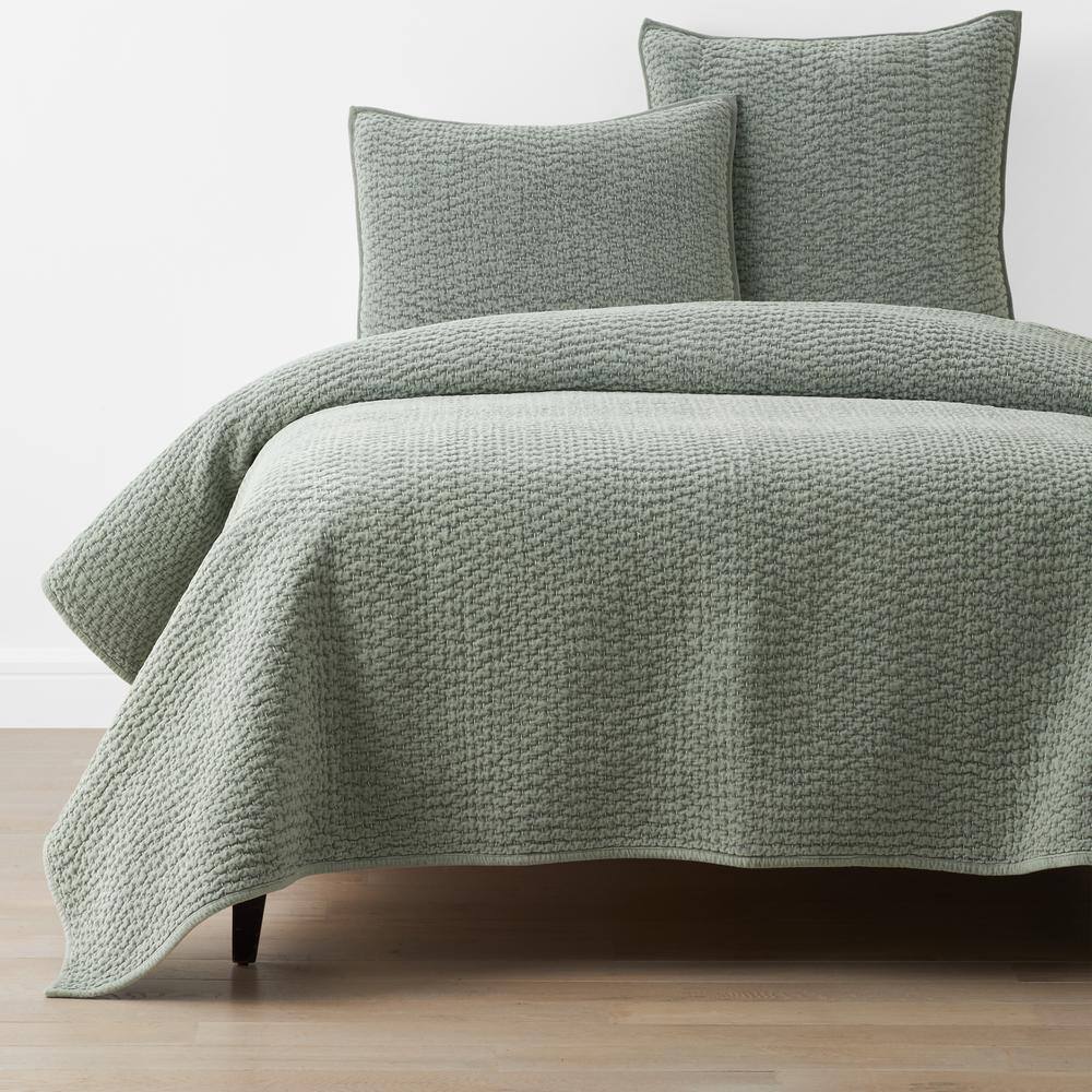 The Company Store Ophelia Velvet Sage Full/Queen Cotton Quilt 51155Q-FQ ...