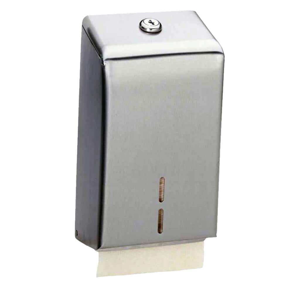 BOBRICK ClassicSeries Satin Stainless Steel Surface-Mounted Toilet ...