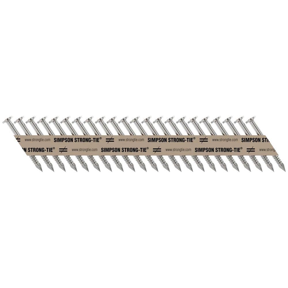 Simpson Strong-Tie 1-1/2 in. x 10-Gauge 33° Stainless Steel Strong ...