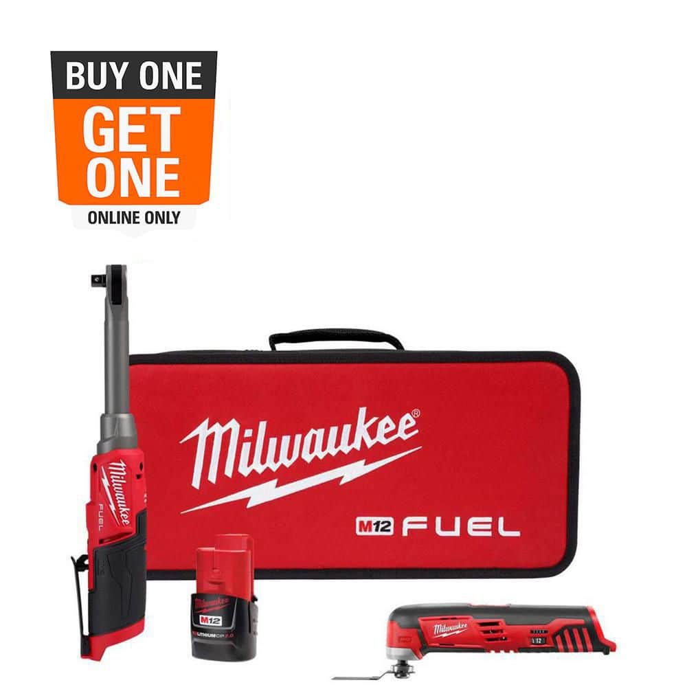 Milwaukee M12 FUEL 12V Lithium-Ion Brushless 3/8 in. Extended Reach ...