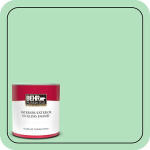 BEHR PREMIUM PLUS 8 oz. #P400-3 Folk Tale Satin Enamel Interior ...
