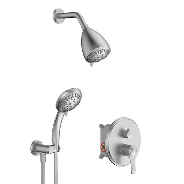GIVING TREE Single-Handle 16-Spray Round Shower Faucet with 4.3 in ...