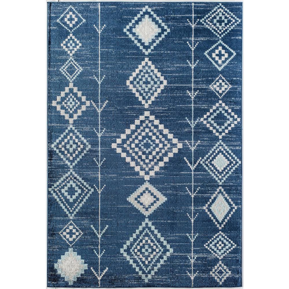 Rugs America CosmoLiving By Cosmopolitan Native Blues 2 X 8ft. Indoor ...