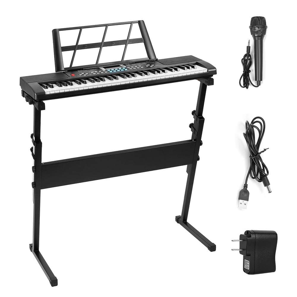 cenadinz Black 61 Keys Digital Music Electronic Keyboard Electric ...