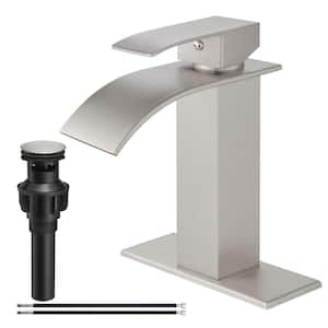 MTTCLE Single Handle Waterfall Spout Single Hole Bathroom Faucet with ...