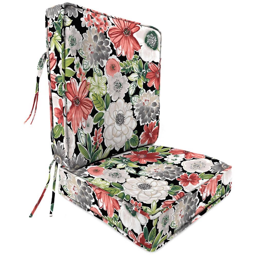 Jordan Manufacturing 22 in. L x 45 in. W x 4 in. T Outdoor Deep Seat Chair Cushion Set in Tamani ...