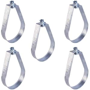 PLUMBFLEX 3 in. Galvanized Steel Hot Dipped Clevis Roller Hanger (5 ...