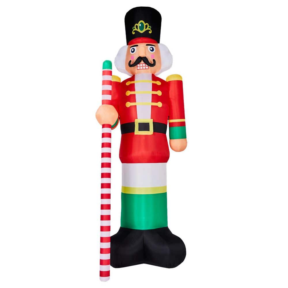Karl home 12 ft. x 4.2 ft. Pre-lit Giant Soldier Christmas Inflatable ...