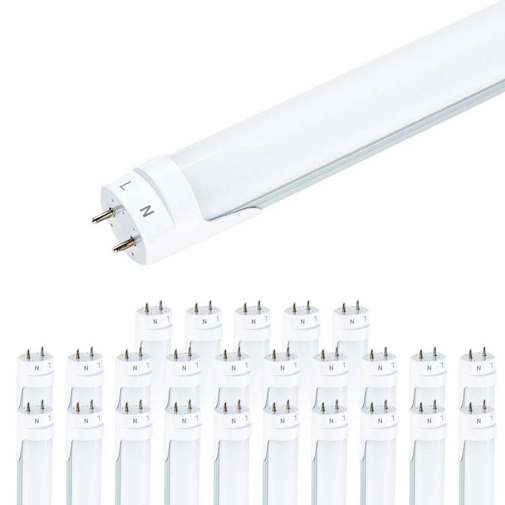 Viribright 18-Watt 32-Watt Equivalent 4 ft. Linear T8 Type B Daylight ...
