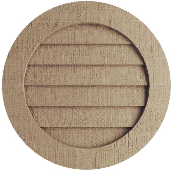 Ekena Millwork Round 30 in. x 30 in. Primed Tan Timberthane ...