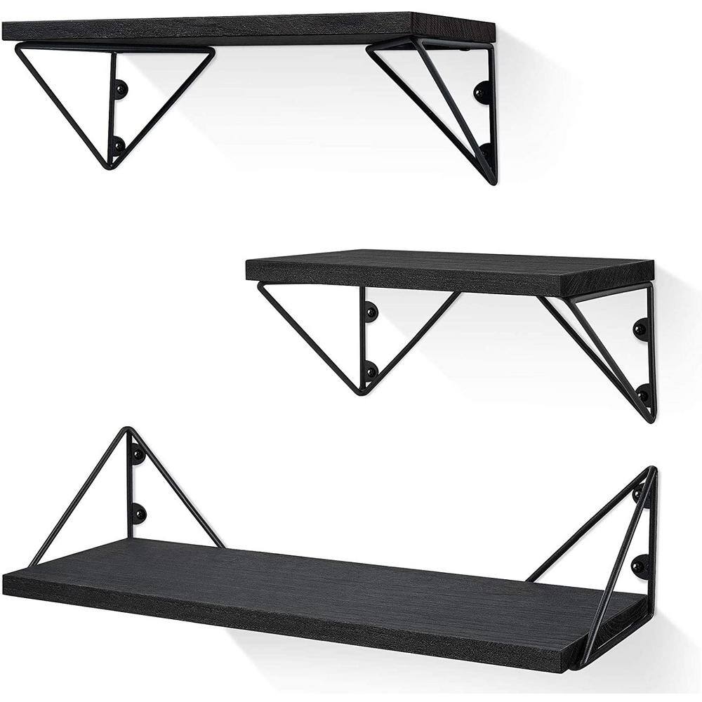 ULSMVOC SMT 17 in. D x 7 in. W x 4 in. H Rustic Wood Bedroom Decor ...