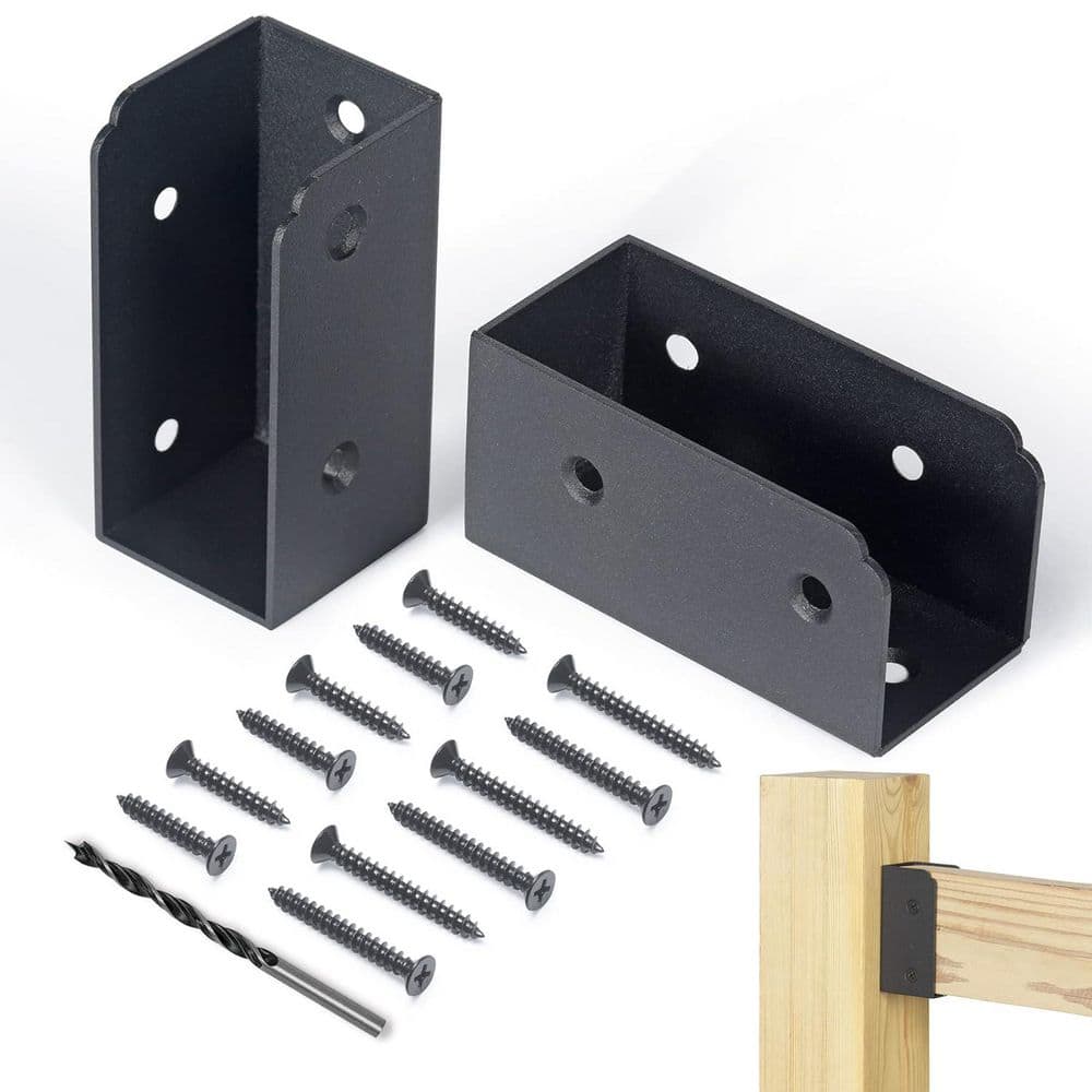 Afoxsos Stainless Steel Deck Railing Brackets Connectors for 2x4 Wood ...
