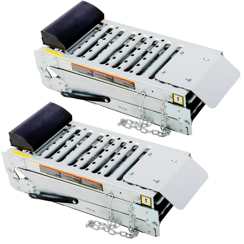 Tatayosi 2 Sets Foldable Ferruginous Car Ramp, Portable Steel ...