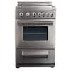 Premium LEVELLA 24 in. 2.6 cu. ft. Single Oven 4-Burner Freestanding ...