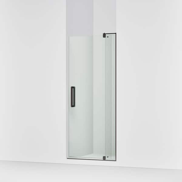 KOHLER Revel 31-36 in. W x 70 in. H Frameless Pivot Shower Door in ...
