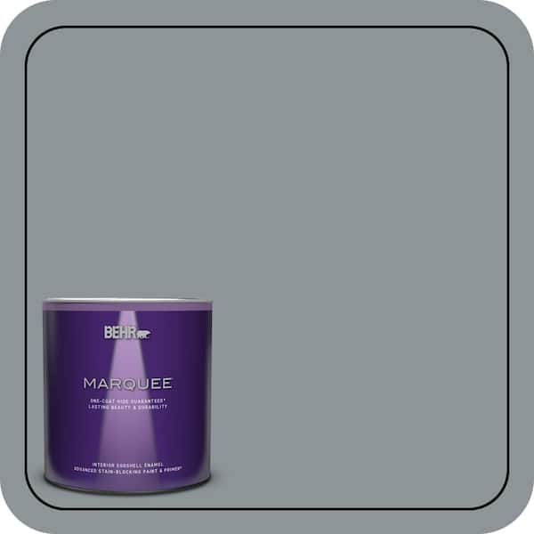 BEHR MARQUEE 1 qt. #N450-4 Moonquake One-Coat Hide Eggshell Enamel ...