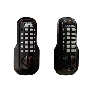 M210 Double Combination Oil Rubbed Bronze Keyless Single Cylinder ...