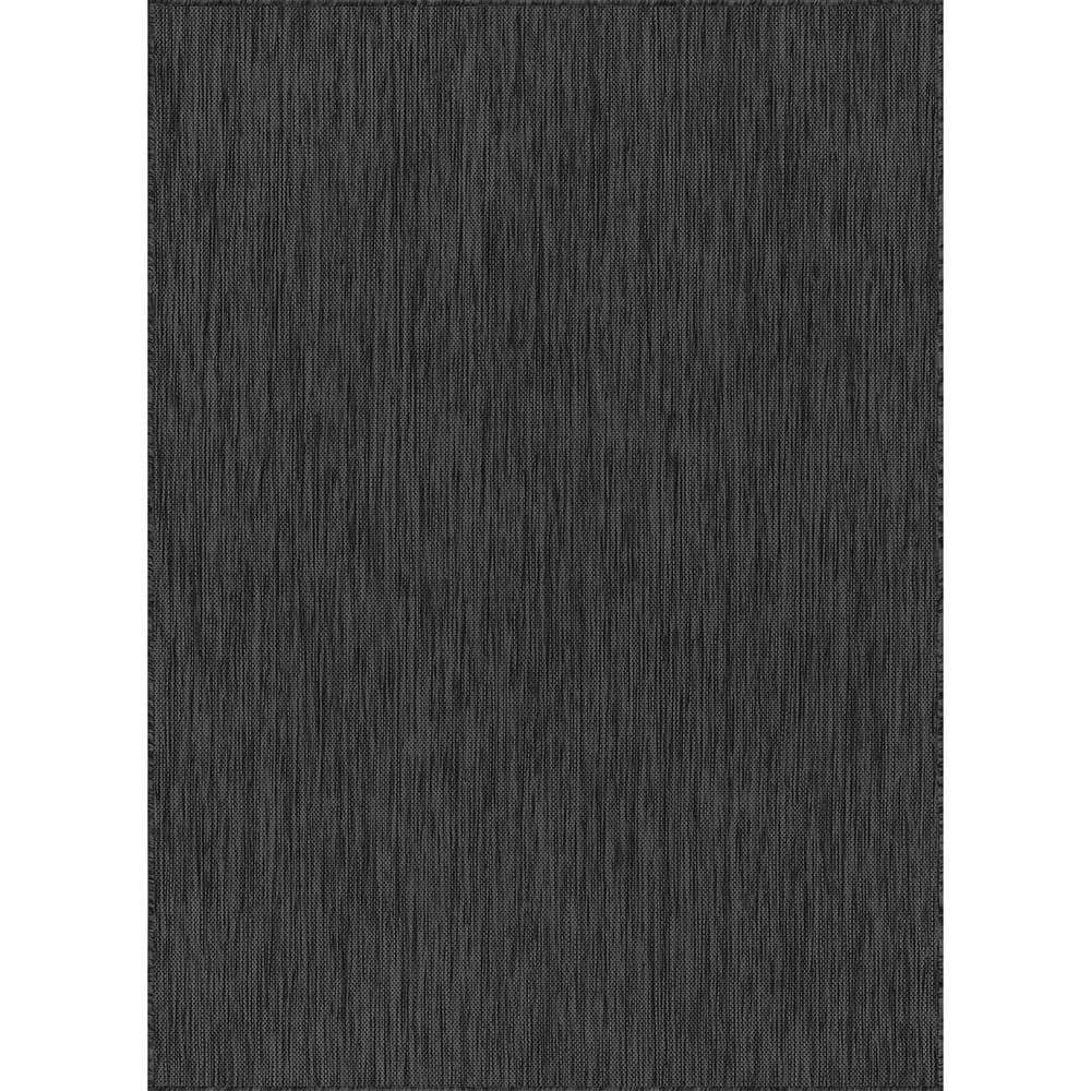 Beverly Rug Aloha Dark Grey 10 ft. x 14 ft. Solid Indoor Outdoor Area ...